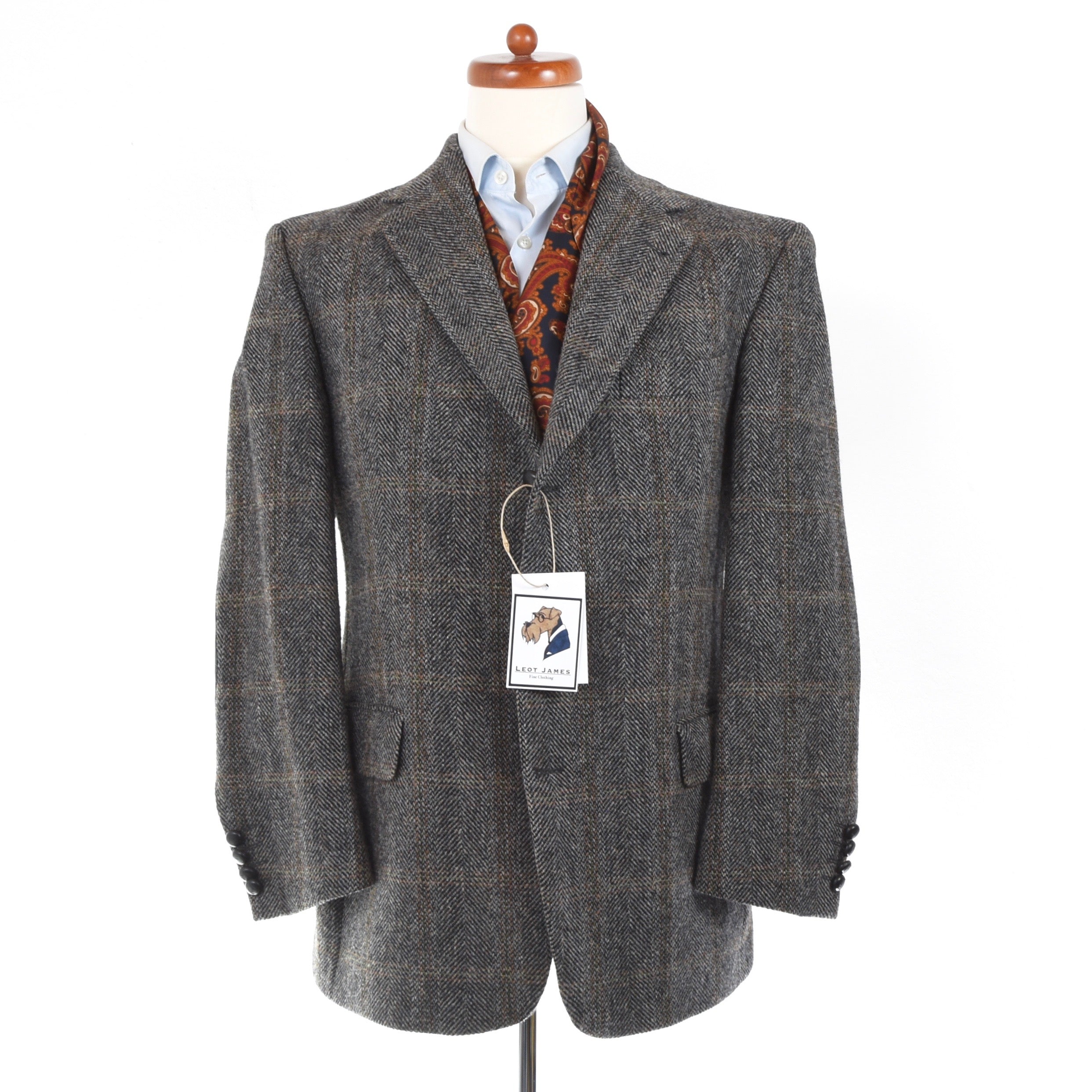 Mario Barutti Harris Tweed Wolljacke Größe 25/40S – Leot James
